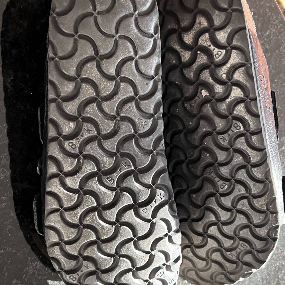 Birkenstock Papillo Black Pattern Size 37 Sandals - Gem